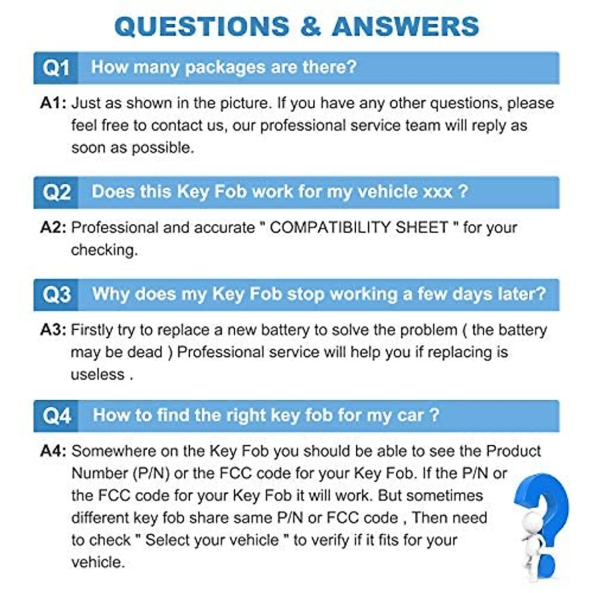 ECCPP Keyless Entry Remote Key Fob Replacement for Chrysler for 300 for Dodge for Jeep key fob