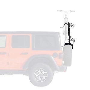 Let's Go Aero TireBiter 2-Bike VRack Carrier for Spare Tires | Back-up Camera Compatible (Model B00987)