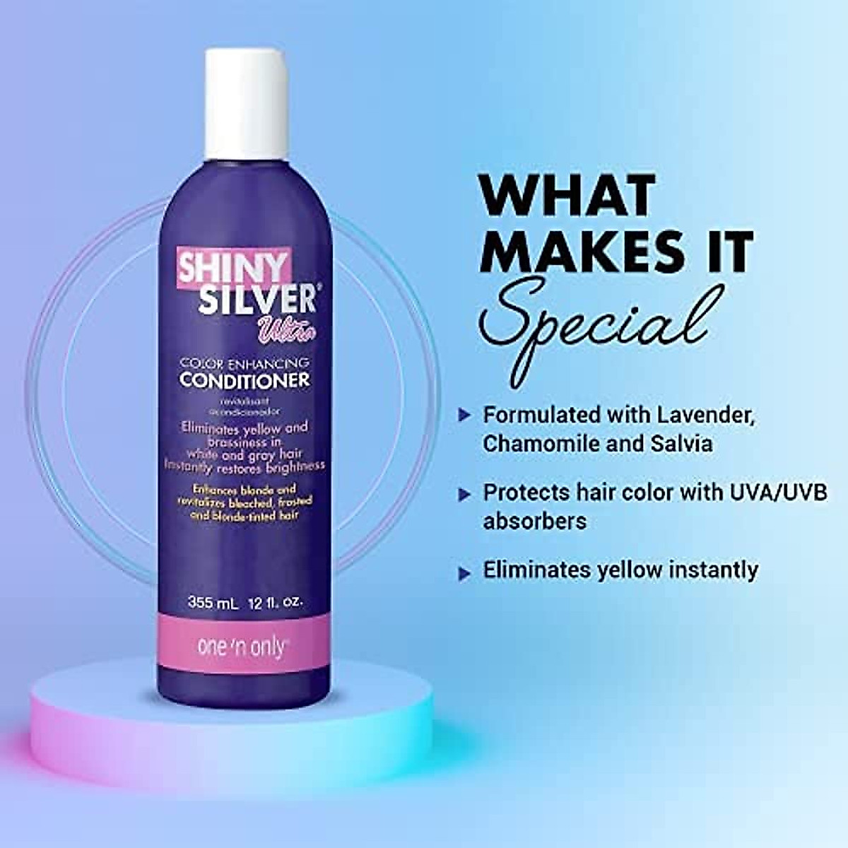 one 'n only Shiny Silver Ultra Color-Enhancing Conditioner, 12 fl. oz