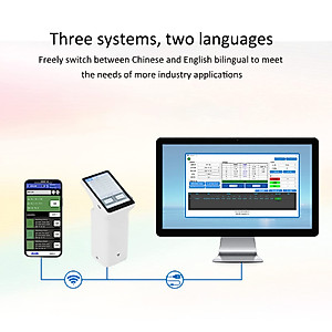 Digital Colorimeter 3.5in Touch Screen Color Difference Analyzer Color Tester for Chroma Sampling