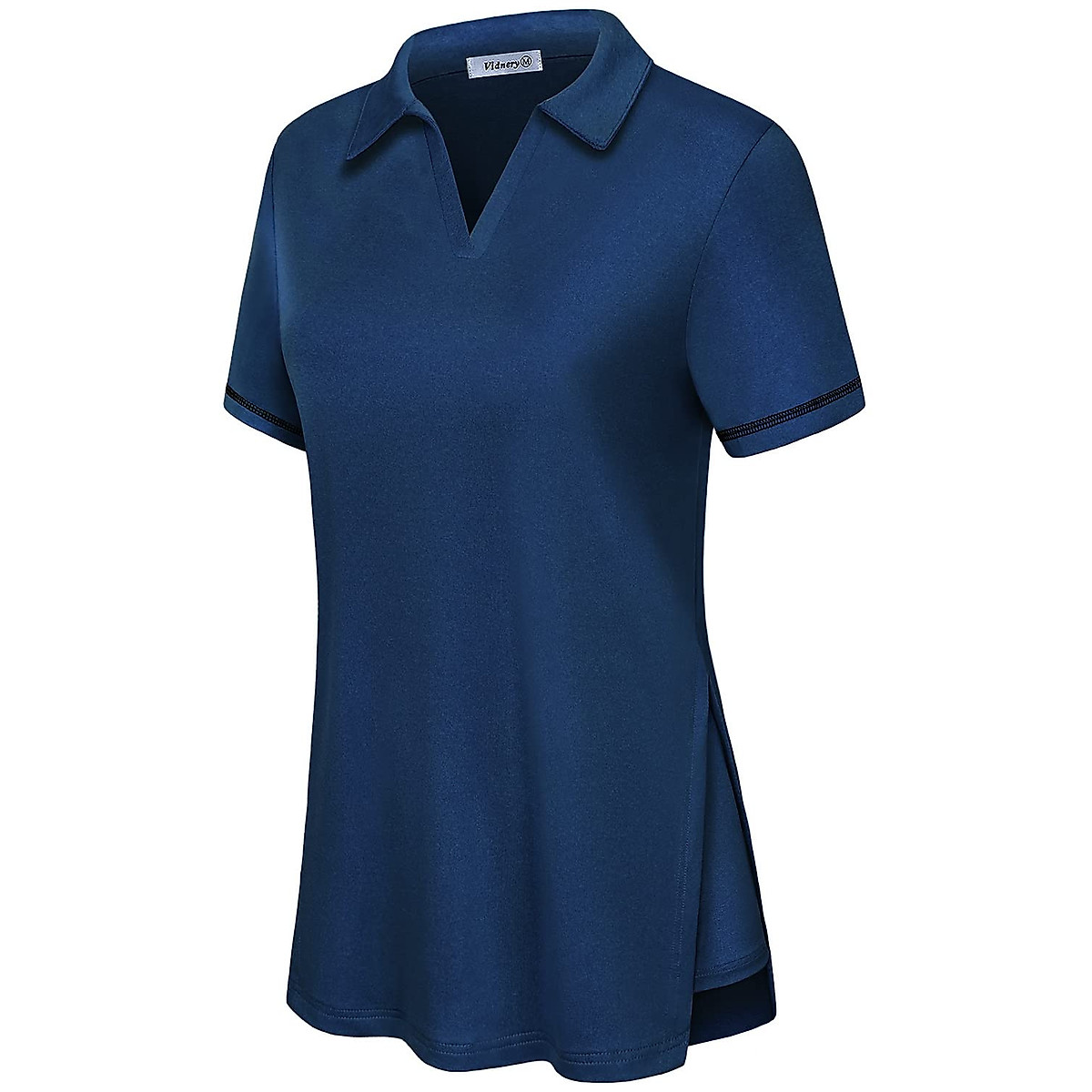 Workout Clothing for Women Exercise Clothes Sports Shirts Yoga Tops Moisture Wicking Tee Loose Fitting Apparel Dark Blue