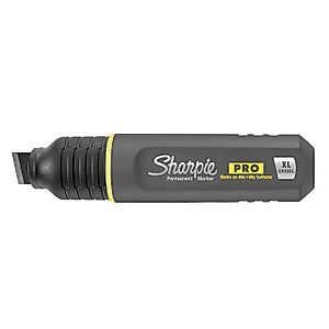 SHARPIE Pro Permanent Marker, XL, Chisel Tip, Black Marker (2018347)