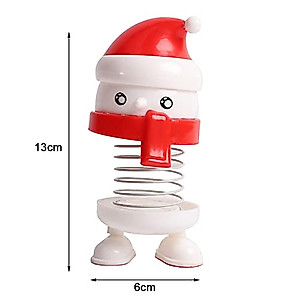 PHEZEN Car Bobble Head Doll Ornament Car Dashboard Bobblehead Decorations Christmas Elk Santa Claus Snowman Figurine Toy Shaking Head Dolls Figurine Creative Party Decorative Desktop Ornaments