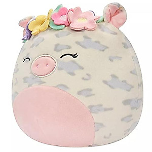 Squishmallows Rare 8-Inch Rosie The Pig with Flower Crown/Headband Plush - Add Rosie to Your Squad, Ultrasoft Stuffed Animal Large Plush Toy, Official Kellytoy Plush (doxl)
