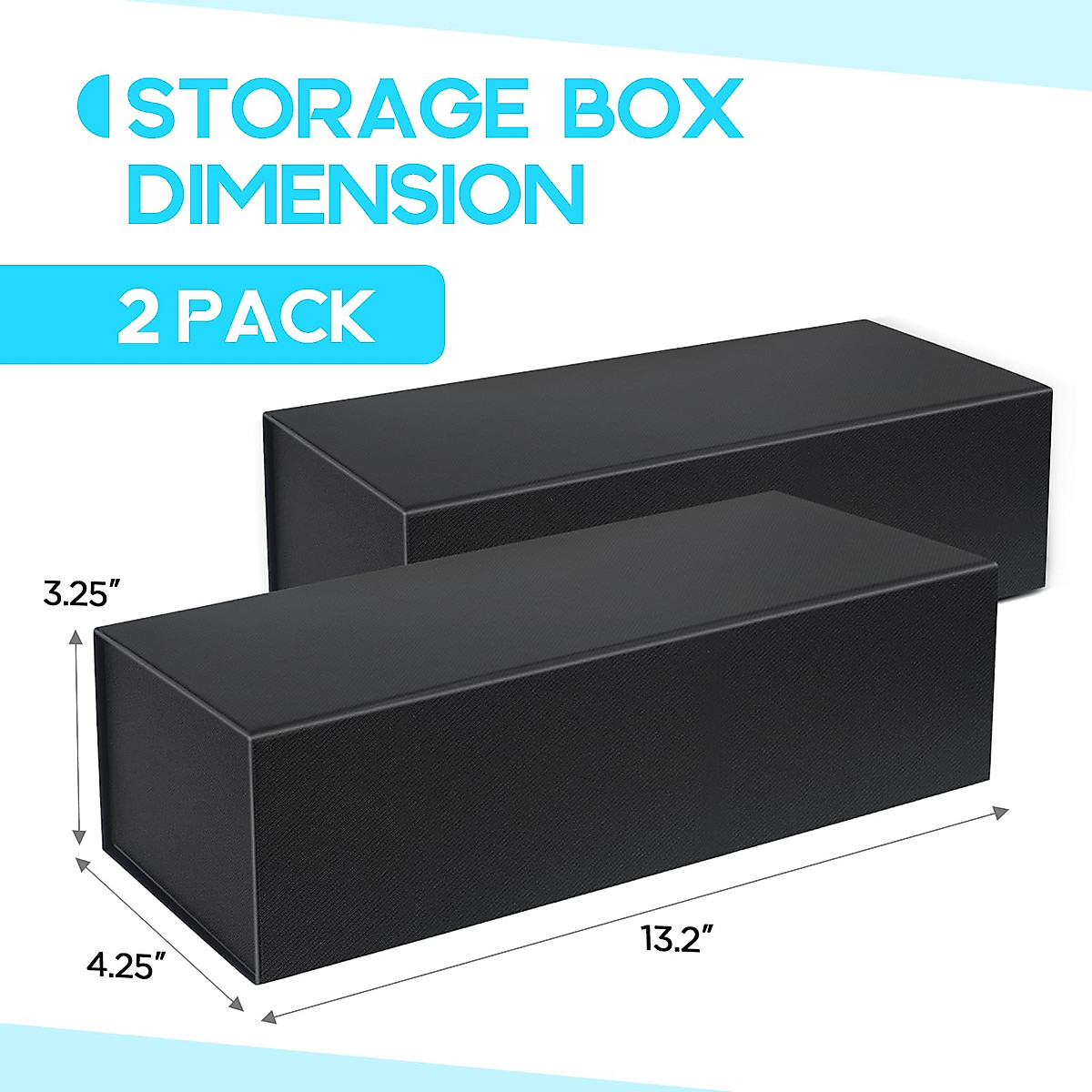 Trading Card Storage Box, Top loader Storage Box, Trading Card Holder Top Load Hobby Box for 800 Count Cards - 2 PACKS