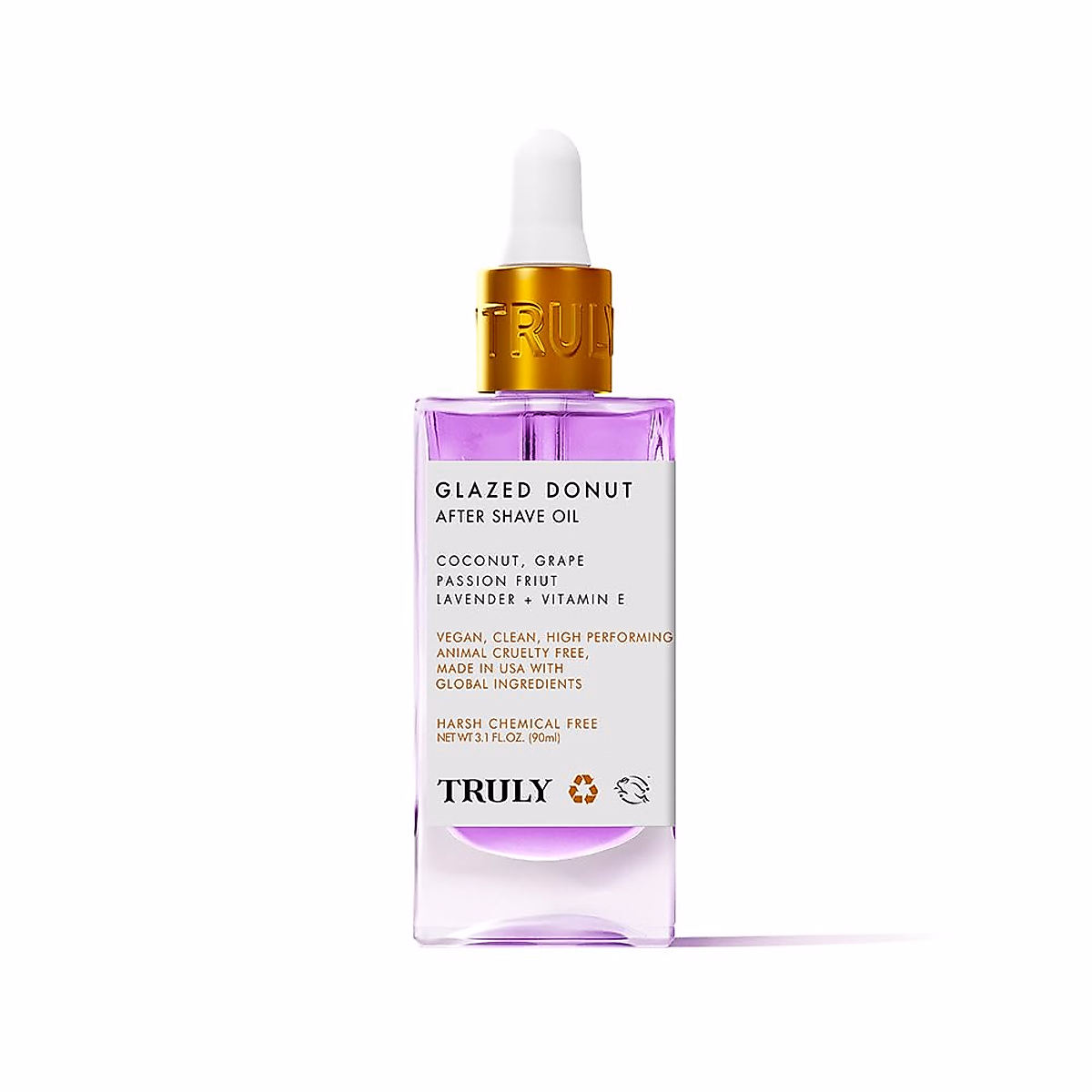 Truly Beauty Glazed Donut After Shave Oil - Razor Bumps Treatment for Women, Razor Bump and Ingrown Hair Treatment for Bikini Area - 3.1 OZ