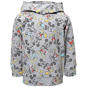 Disney Mickey Mouse Infant Baby Boys French Terry Pullover Hoodie Set Grey 24 Months