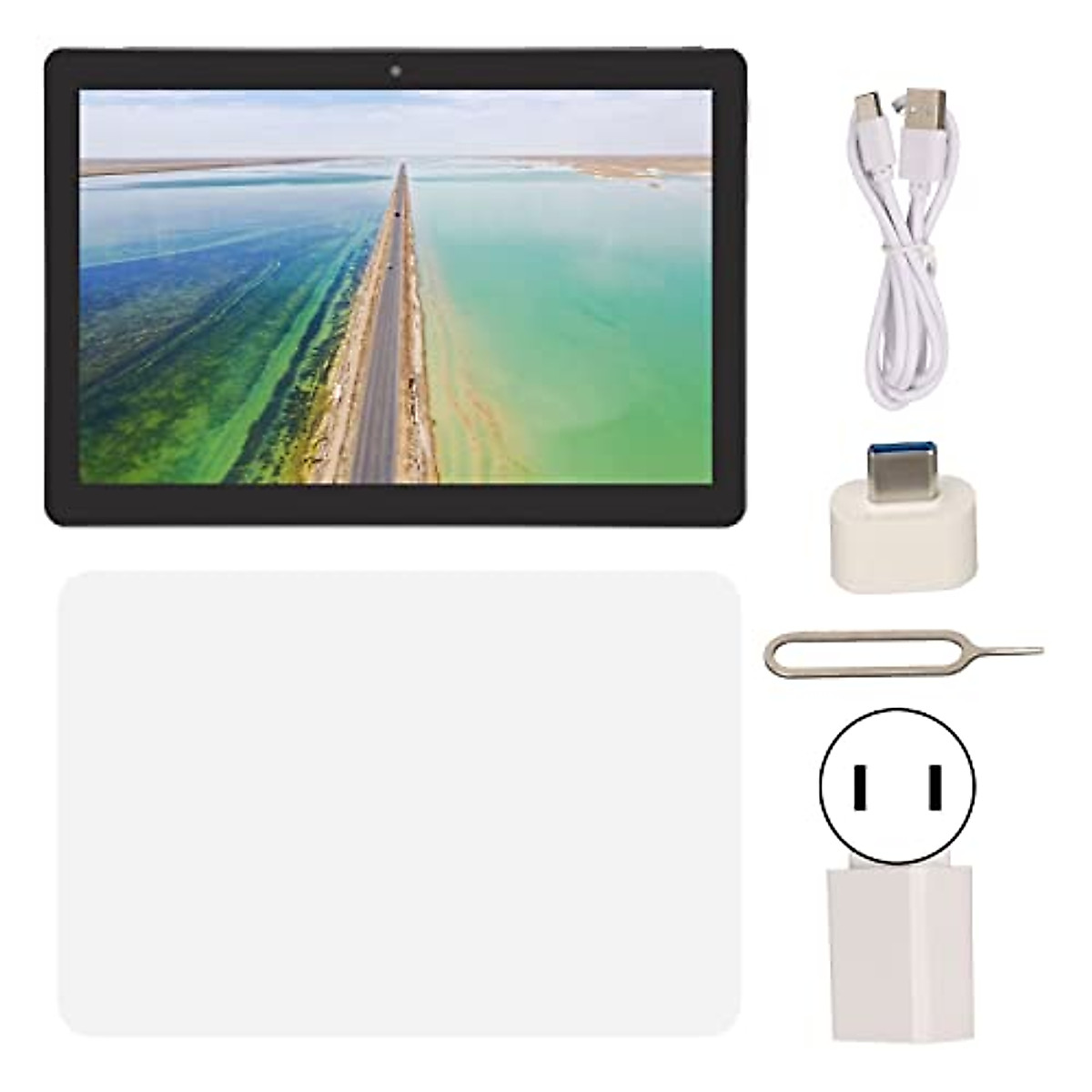 10.1in Tablet, RAM 4GB Dual Standby Gaming Tablet for Travel for Office for Home (US Plug)