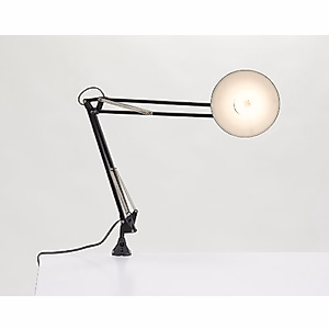 Studio Designs Vintage Drafting Table + Swing Arm Lamp Bundle | Solid Wood Table with Built-in Pencil Groove + Flexible Steel Spring Lamp with Clamp