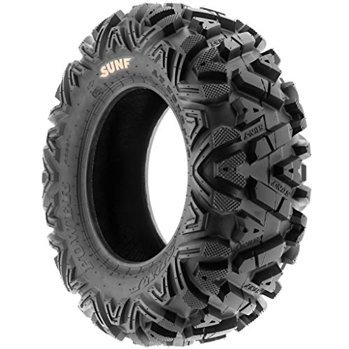 SunF Power.I 25 inch ATV UTV all-terrain Tires 25x8-12 & 25x11-12, 6 PR Front & Rear Set of 4 A033, Tubeless