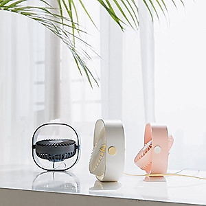 CALKED Birsppy AmuseNd USB Desk Fan Personal USB Power Desktop Fan Ultra-Quiet 3 Speeds 4inch Portable Mini Desk Fan for Bedroom Office Desktop (Blue)