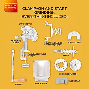 Corona Corn & Grain Mill with High Hopper