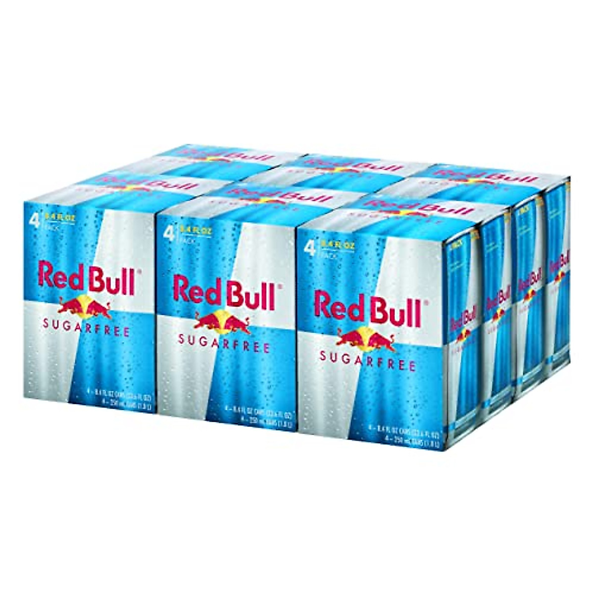 Red Bull Sugar Free Energy Drink, 8.4 Fl Oz, 24 Cans (6 Packs of 4)
