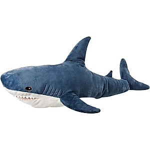 XIGUI 40 Inch Shark Stuffed Animal Toy,Large Stuffed Animals,Plush Shark Toys,Stuffed Animal Sharks,Shark Plush Pillow StuffedToy Throw Pillow,for Home Decoration Gift,Kids Stuffed Animal Toy (Blue)
