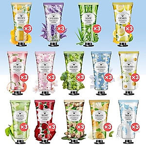 42 Pack Hand Cream Gifts Set for Women, Christmas Gifts for Women,Thank You Gifts,Stocking Stuffers for Adults,Appreciation Gifts,Hand Lotion Travel Size in Bulk for Dry Cracked Hands,Mini Hand Lotion
