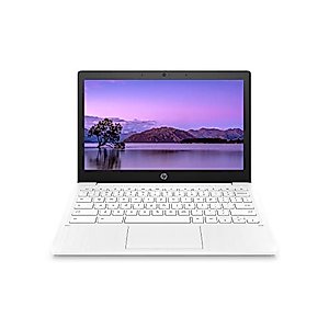 HP Chromebook 11-inch Laptop - Up to 15 Hour Battery Life - MediaTek - MT8183 - 4 GB RAM - 32 GB eMMC Storage - 11.6-inch HD Display - with Chrome OS™ - (11a-na0021nr, 2020 model, Snow White)