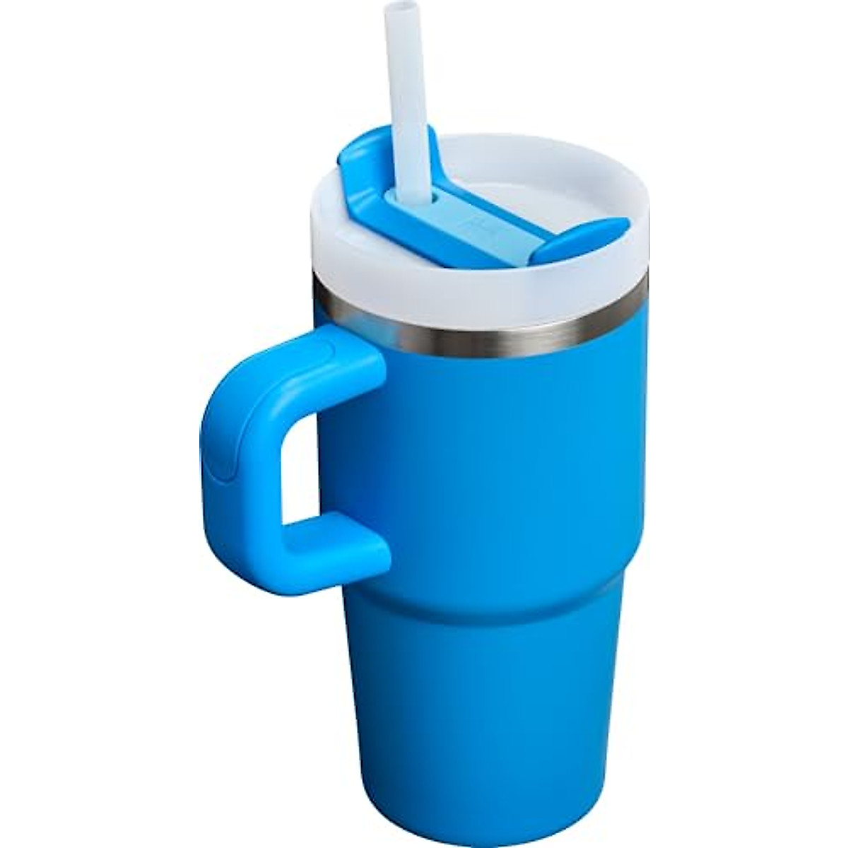 Stanley Quencher H2.0 Tumbler with Handle and Straw 20 oz | Flowstate 3-Position Lid | Cup Holder Compatible for Travel | Insulated Stainless Steel Cup | BPA-Free | Azure