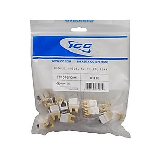 ICC Module, Voice, RJ-11, HD, 25PK, White