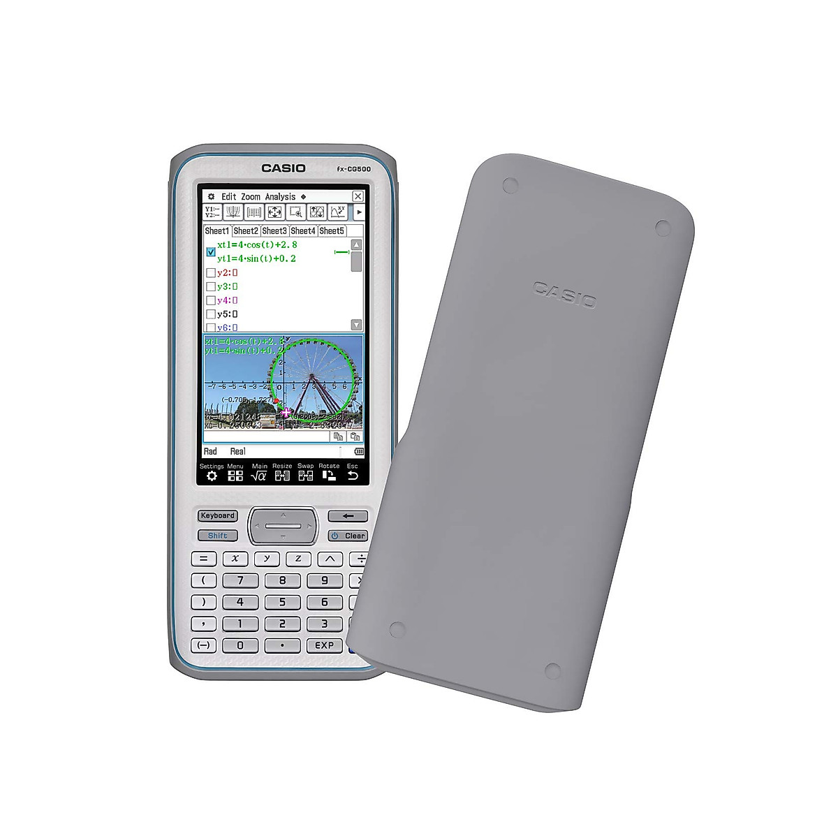 Casio Touchscreen with Stylus Graphing Calculator, 4.8 (fx-CG500)