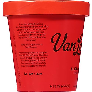 Van Leeuwen Black Cherry Chip Ice Cream 14 oz
