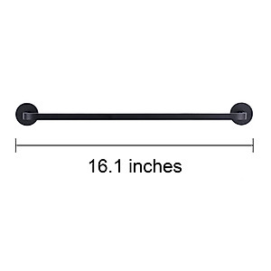 16 Inches Magnetic Towel Bar for Refrigerator, Magnetic Towel Holder Towel Hook Hanger for Fridge, Kitchen Stove, Oven, Dishwasher, Sink Laundry Washing Machine Black