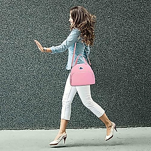 BAGBEBAG Lunch Bag Women, Premium Insulated Lunch Bag For Women Man, Large Adult Lunch Box with Adjustable Strap, Cooler Tote Bag for Office Work Picnic (Light Pink)