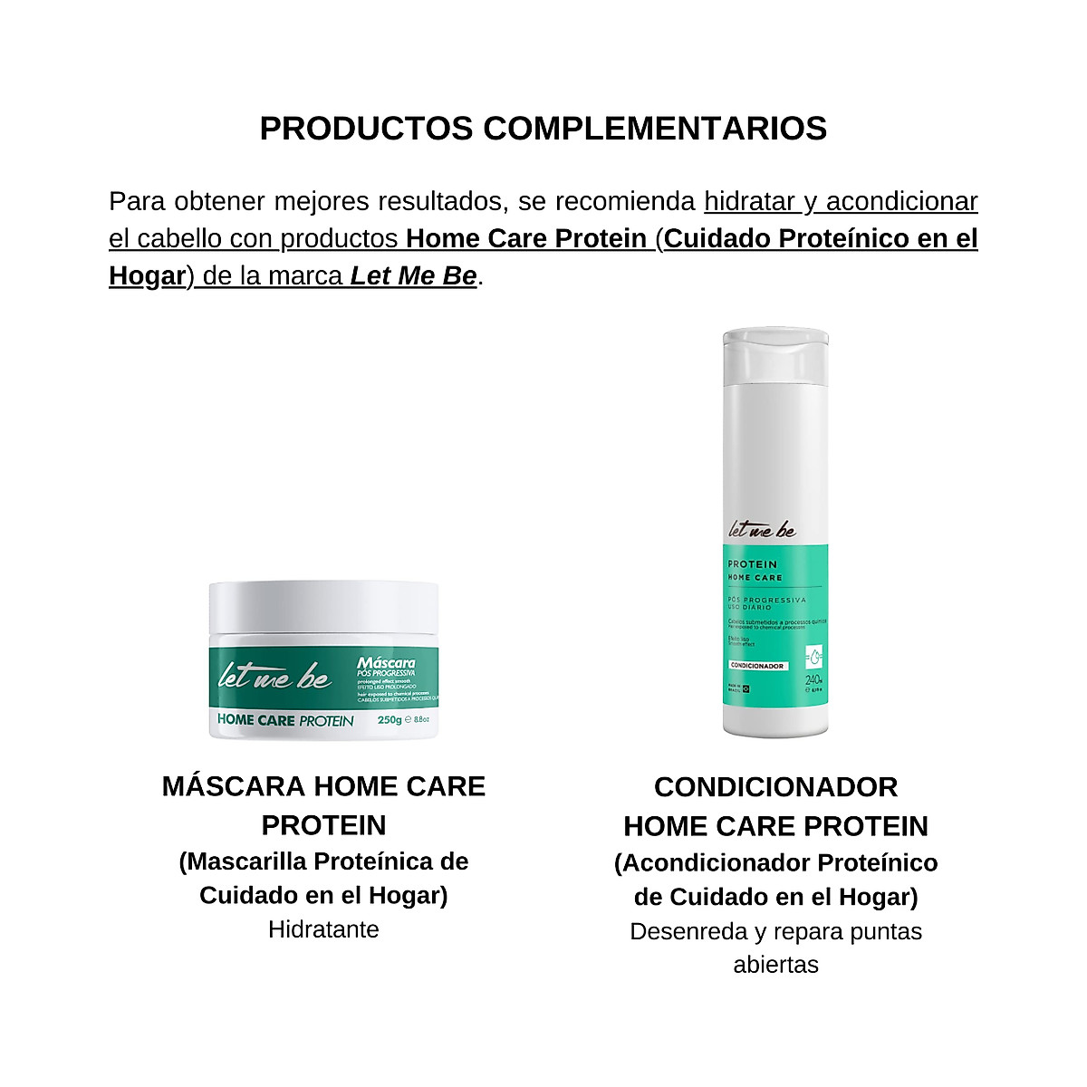 Let Me Be - Linha Protein Home Care - Shampoo Pos Progressiva 240 Ml - (Protein Home Care Collection - Post Blowdry Shampoo 8.11 Fl Oz)