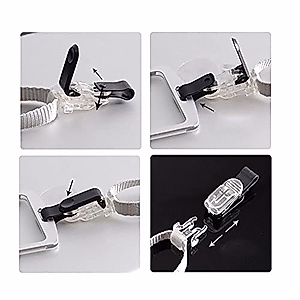 Aluminum Badge Holder with Detachable Neck Lanyard/Strap for ID Card, Working Card, Name Tag (Black)