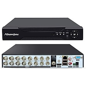 16 Channel 2MP 1080P DVR Recorder Hybrid 6-in-1 DVR H.265+ 16CH Security Digital Video Recorder Support Analog AHD/IP/TVI/CVBS/CVI Camera (No Hard Drive)