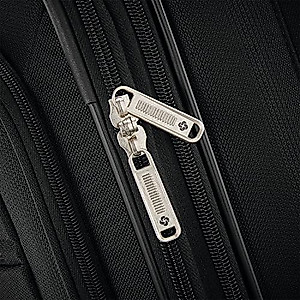 Samsonite Ascella X Softside Expandable Luggage with Spinners, Black, 2PC SET (Carry-on/Medium)