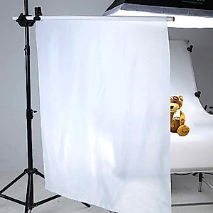 Fotoconic Light Diffuser Diffusion Fabric 2 Yard x 67 Inch /2 x 1.7 Meters Nylon Silk White Seamless Light Modifier for Photography Softbox, Light Tent and Light Modifier