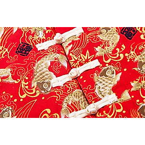 Mud Kingdom Baby Boys Tang Jacket Chinese New Year Traditional Retro Koi Red 18-24 Months