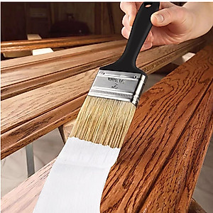 LAPXSNZD 10 Pieces 2 Inch Paint Brush,Flat Paint Brushes Professional Paint Tools with Treated Plastic Handle for DIY Paint,Furniture,Fences,Deck,and Wall Trim