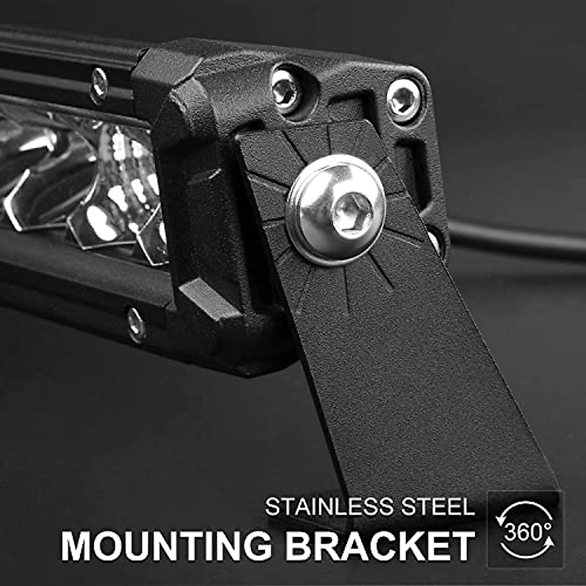 Rigidhore Led Light bar Kits 2Pcs 6inch & 42inch Single Row Flood & Spot Beam Combo 6,000K Color Temperature Off Road Light Driving Light for SUV ATV Truck Roof Bumper Pickup