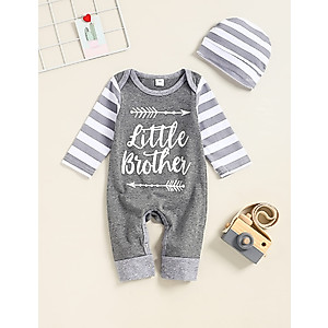 Rutoe Newborn Baby Boy Romper Outfits Infant Romper Bodysuit Gift Set Jumpsuit Outfit