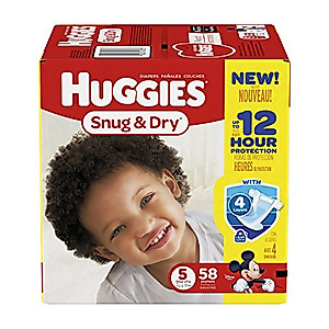 Huggies Snug and Dry Diapers - Size 5-58 ct