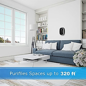 Sirena Air Ionizers for Home Negative Ion Filtration System, Quiet Air Freshener for Bedroom, Kitchen, Removes Odors, Smoke, Dust, Pets, Mini Ionic Air Purifier w/ built in Clock and Night Light (1)