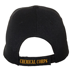 Artisan Owl Officially Licensed US Army Chemical Corps Embroidered Black Baseball Cap