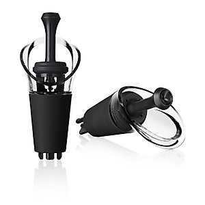 Vacu Vin Wine Server & Stopper Set of 2 - Effortless Drip Free Pouring - Airtight Preservation - Elegant Design for Exquisite Wine Enjoyment and Lasting Freshness