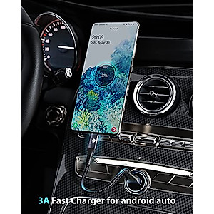 CONMDEX Type C Charger 10Gbps, (2-Pack, 1ft) USB 3.1 Gen 2 Android Auto USB C Cable, 3A Fast Charging Short Cord for Samsung Galaxy S10 S9 Plus Note 10 9, LG V30 V20 G6 G5, Google Pixel, Moto G Z2