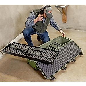 MTM TRC39 - Tactical Rifle Crate, Water-Resistant o-Ring Sealed, Four Strong snap latches, USA Made, Army Green