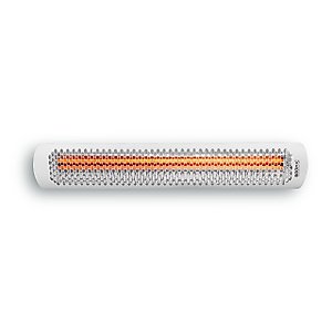 Bromic Heating Tungsten Smart-Heat 56-Inch 6000W Dual Element 240V Electric Infrared Patio Heater - White