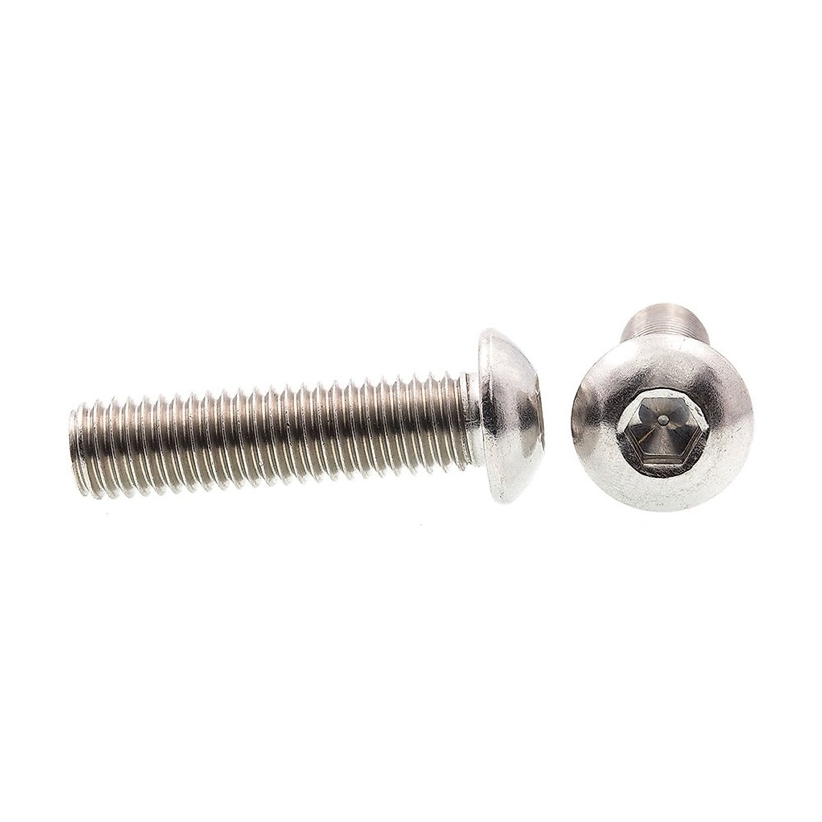 Prime-Line 9170446 Socket Cap Screws, Button Head, Hex (Allen) Drive, 1/2 in-13 X 2 in (5 Pack)