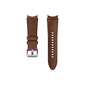 Samsung Electronics Hybrid Leather Silicone Watch Band Strap Small/Medium, for Galaxy Watch 4 and Galaxy Watch 4 Classic (US Version) (ET-SHR88SAEGUJ)