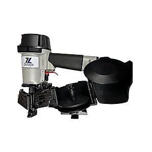Zeluga 10-145 Pneumatic 15 Degree Coil Roofing Nailer with 120 PCS Load Capacity Coil Nailer Kit with Eye Protection and Repair Kit