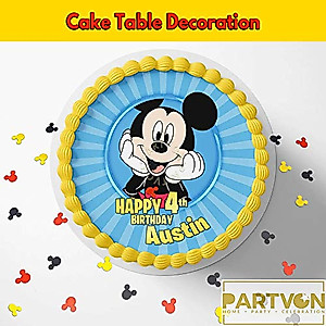 Mickey Mouse Theme Confetti | Baby Shower Party Boy Girl Kids First 1st Birthday Supplies Decorations 2000PCS