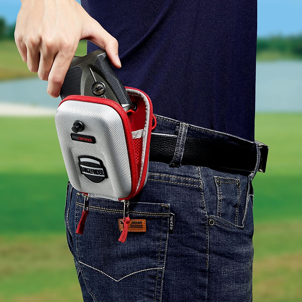 JAWEGOLF Golf Rangefinder Hard Shell Carry Case Box EVA Bag Compatible with Callaway 300 Pro & Bushnell V6 V5 V4 V3 V2 Pro X2 Pro XE Or Others Rangefinder (Silver)