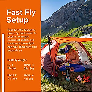 Big Agnes Fly Creek HV UL1 Ultralight Tent with UV-Resistant Solution Dyed Fabric
