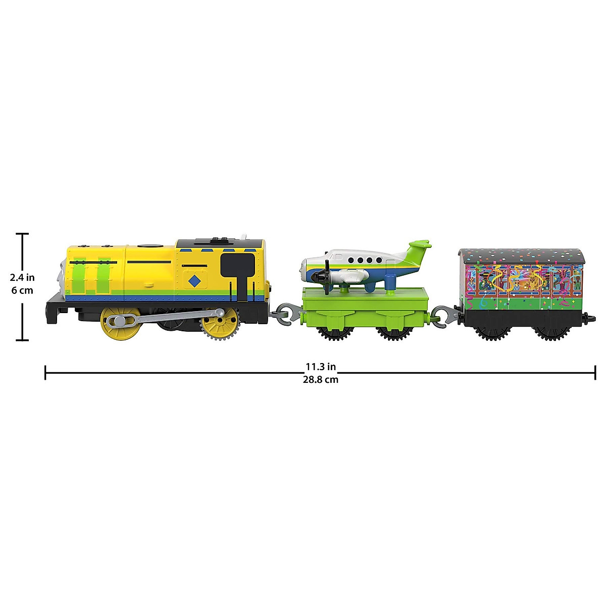 Thomas & Friends TrackMaster Raul & Emerson, motorized train with removable toy plane for toddlers and preschoolers ages 3 years & older