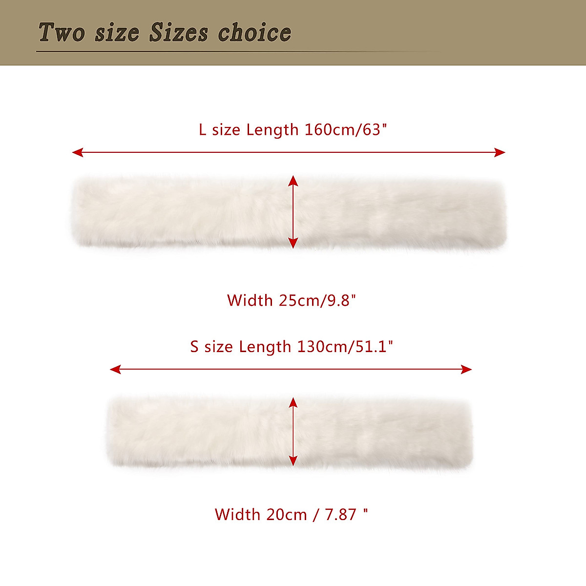 Dikoaina Women's Winter Fake Faux Fur Scarf Wrap Collar Shawl Shrug